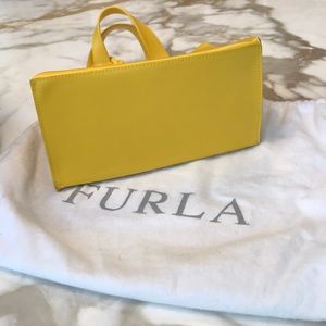 Furla | Bags | Furla Vintage Yellow Handbag With Dust Bag | Poshmark